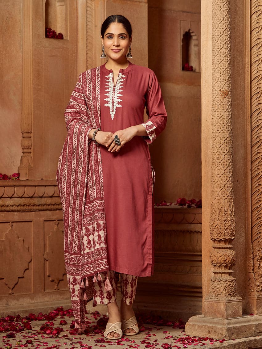 Shop Signature Suit Sets in Cotton Online - Women Plus
