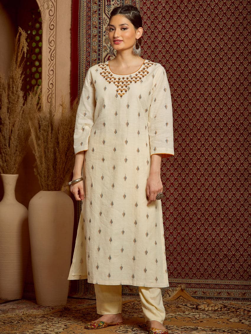 Shop Pure Handloom Cotton Kurtas Online - Women Plus